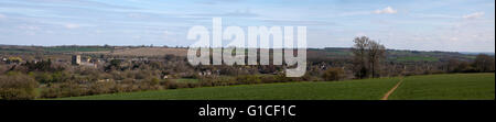 Panoramic of Hook Norton Village Stock Photo - Alamy