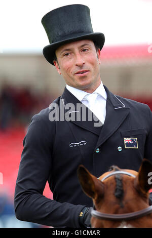 Tim Price of New Zealand and horse Falco compete during the Eventing ...