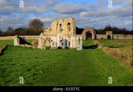 The ruins of Greyfriars Medieval Friary, Dunwich village, Suffolk ...