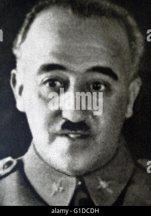 General Francisco Franco - portrait. Spanish military general Stock ...