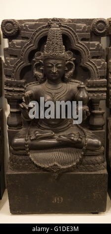 Sculpture of the Indian planet of the Mars (Mangala) holding a water ...