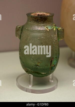 Glass and alabaster jars belonging to the ancient Assyrian King Sargon ...