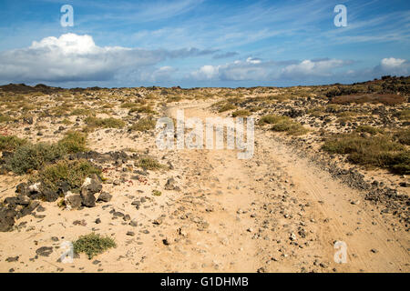 Sandy dunes at Caleta de Caballo, Lanzarote, Canary islands, Spain ...
