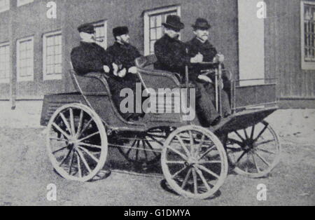 Photographic print of Gottlieb Daimler (1834-1900) an engineer ...