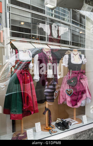 shop for traditional Bavarian dresses (Dirndl) at Oktoberfest in Munich ...