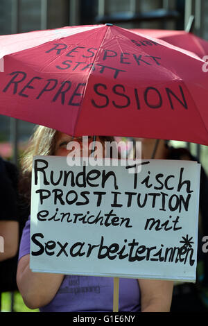 Berlin, Germany. 13th May, 2016. Prostitutes demonstrating against a ...