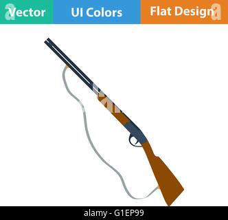 Vector flat cartoon carbine isolated on white background Stock Vector ...