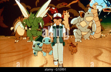 Pokemon, Animeserie, Japan 1998, Charakter: Ash Ketchum, Pikachu Stock ...