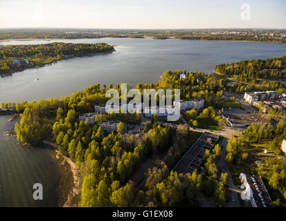 Ilmakuva lehtisaaresta, helsinki. ||| Aerial view of the lehtisaari ...