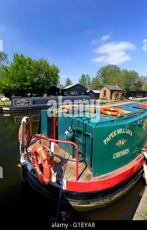 Papermill lock is a popular and beautiful tourist location, in mid ...