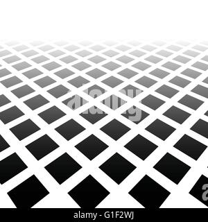 Fading mosaic of squares. Vanishing pattern in perspective Stock Vector ...