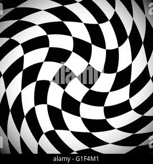 Shaded checkered pattern with spirally distortion effect - Checked ...