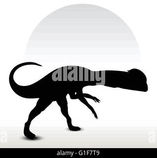 Vector Image - dinosaurs dilophosaurus isolated on white background Stock Vector Image & Art - Alamy