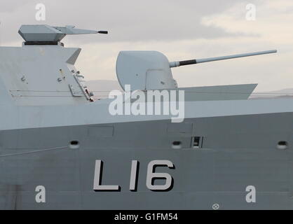A Rheinmetall Oerlikon Millennium 35mm Naval Revolver Gun (GDM-008), a ...
