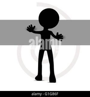 People pushing pose silhouette, Male pushing pose silhouette, Female ...