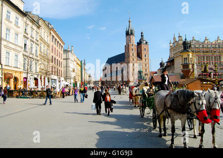 Main Square Krakow, Poland, Poland Stock Photo - Alamy