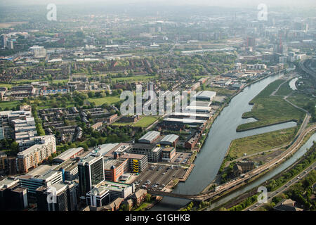 Aerial photo of Port of Manchester awaiting redevelopment Stock Photo ...