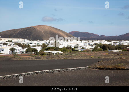 Whitewashed buildings in the village of Uga near the small town of ...