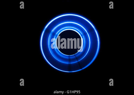 Sound waves in visible blue color Stock Photo - Alamy