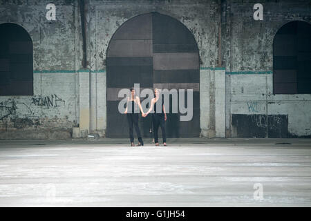 Designers Bridget Yorston and Bec Cooper take the runway after the Bec ...