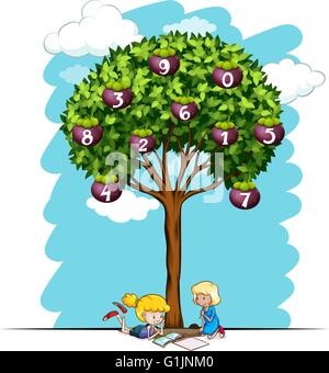 Counting numbers with fruits illustration Stock Vector Image & Art - Alamy