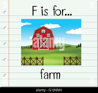 Flashcard letter B is for barn Stock Vector Art & Illustration, Vector ...