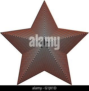 3d 4 point beveled star. Vector illustration . Template for your design ...