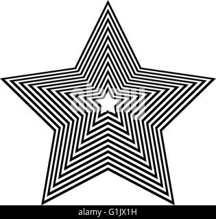 3d 4 point beveled star. Vector illustration . Template for your design ...