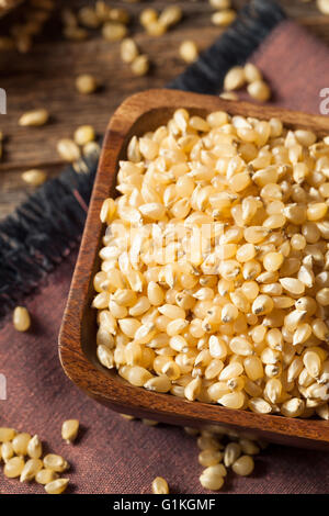 Raw Organic White Popcorn Kernals Ready to Use Stock Photo - Alamy