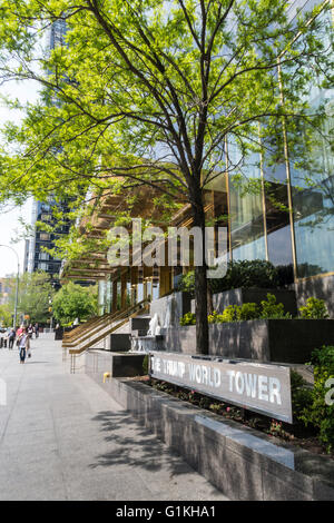 The Trump World Tower Sign and Entrance in New York City Stock Photo ...