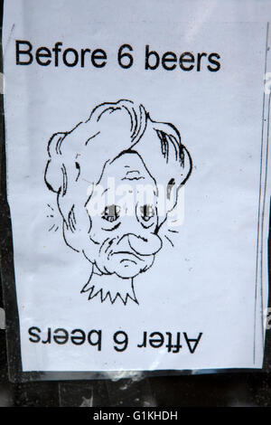 Before 6 beers, after 6 beers Stock Photo - Alamy