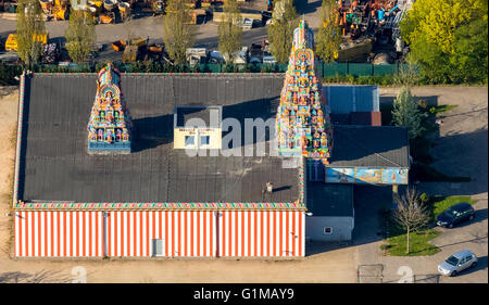 Aerial view, Hindu Cultural Centre, Hindu temple Hamm Uentrop, Hamm ...