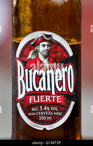 Close of the local beer in Cuba Stock Photo - Alamy