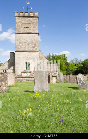 St Peter church Farmington, Gloucestershire, England, UK Stock Photo ...