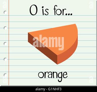Flashcard letter O is for orange Stock Vector Image & Art - Alamy