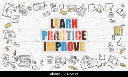 Learn Practice Improve Concept Stock Photo - Alamy