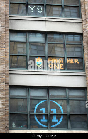 Post-it notes war breaks out in New York City Stock Photo - Alamy