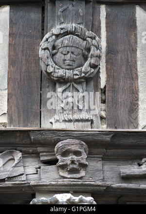 Aitre Saint Maclou plague cemetery, Rouen Stock Photo - Alamy