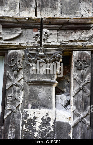 Aitre Saint Maclou, plague cemetery, Rouen Stock Photo - Alamy