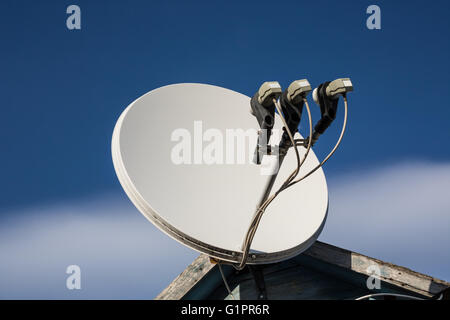 satellite dish antennas under sky Stock Photo - Alamy