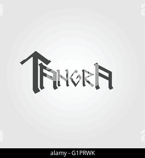 "tangra" typography. Logo symbol Stock Vector Image & Art - Alamy