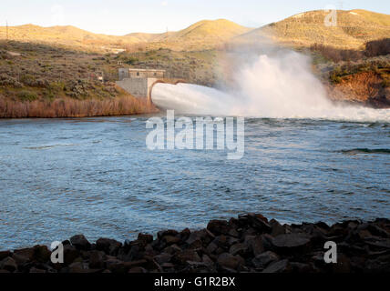 Lucky Peak Dam is a rolled earth and gravel fill embankment dam in the ...