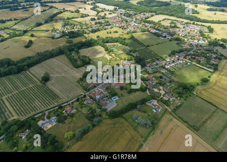 An aerial view of the Kent village of Wittersham and surrounding ...