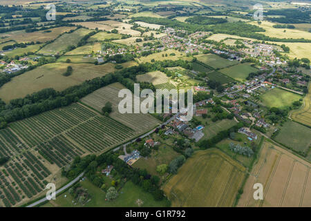 An aerial view of the Kent village of Wittersham and surrounding ...