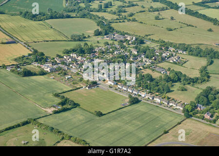 An aerial view of Upper Heyford village and surrounding Oxfordshire ...