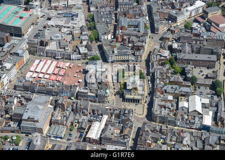 aerial view of Northampton town centre Stock Photo - Alamy