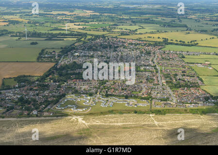 An aerial view of the Suffolk village of Kessingland Stock Photo - Alamy