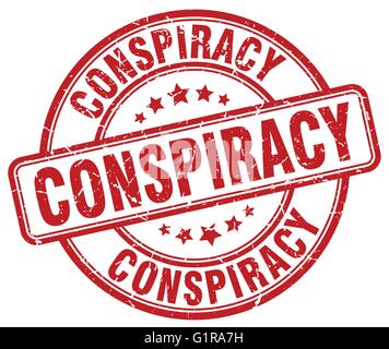 conspiracy stamp. conspiracy round isolated sign. conspiracy label set ...