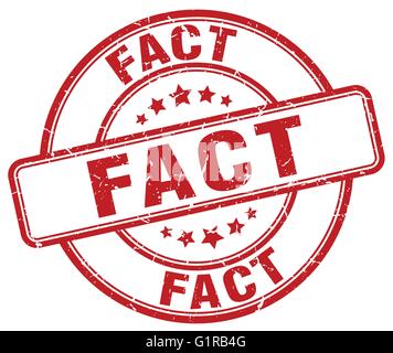 fact red grunge round vintage rubber stamp Stock Vector Image & Art - Alamy