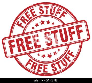 free stuff red round stamp Stock Vector Image & Art - Alamy